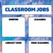 Student Jobs Classroom Pastel Poster for Word Teachers Bin - Etsy