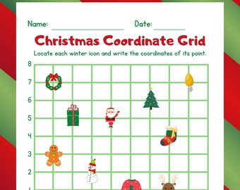 Coordinate Plane Pictures Christmas