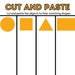 Editable Cut and Paste Shapes Activity Worksheet for Preschool for Word ...