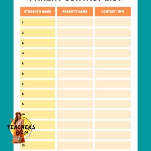 Editable 9 Pages Teacher's Planner Back to School Folder - Etsy