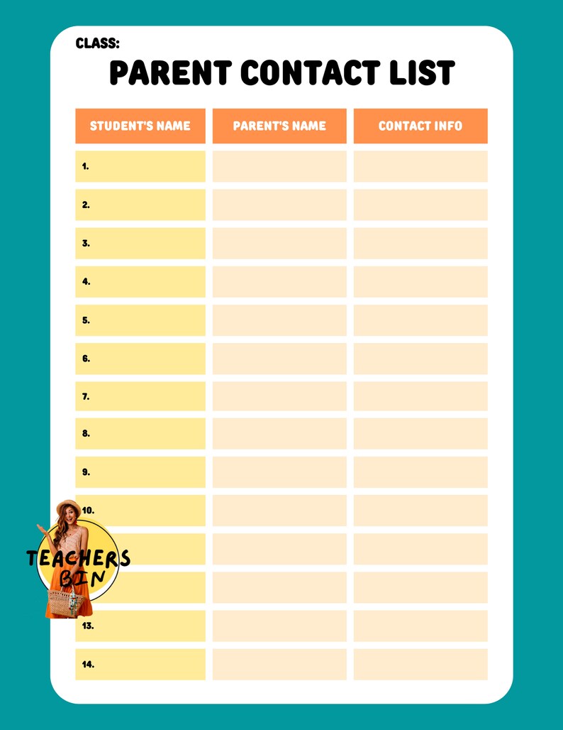 Editable 9 Pages Teacher's Planner Back to School Folder - Etsy