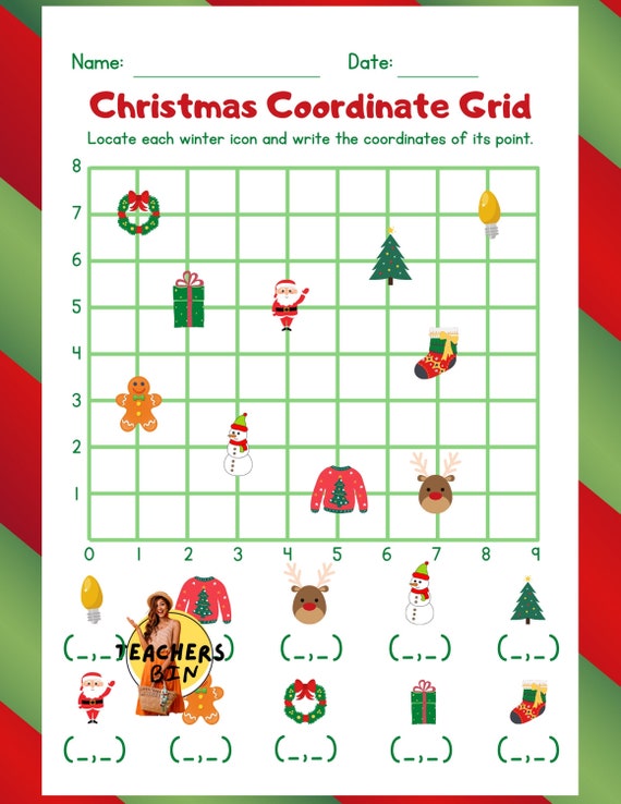 Coordinate Plane Pictures Christmas