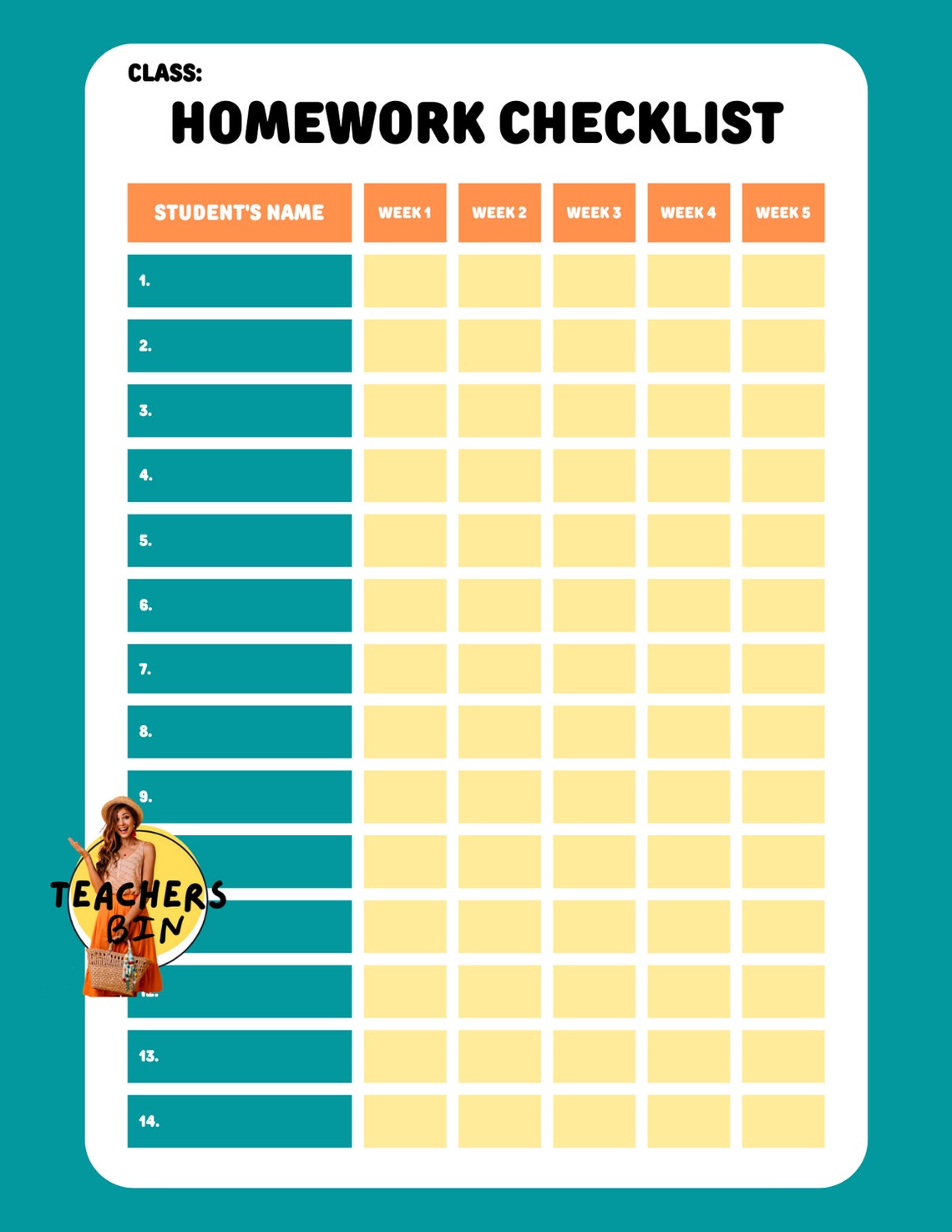 Editable 9 Pages Teacher's Planner Back to School Folder - Etsy