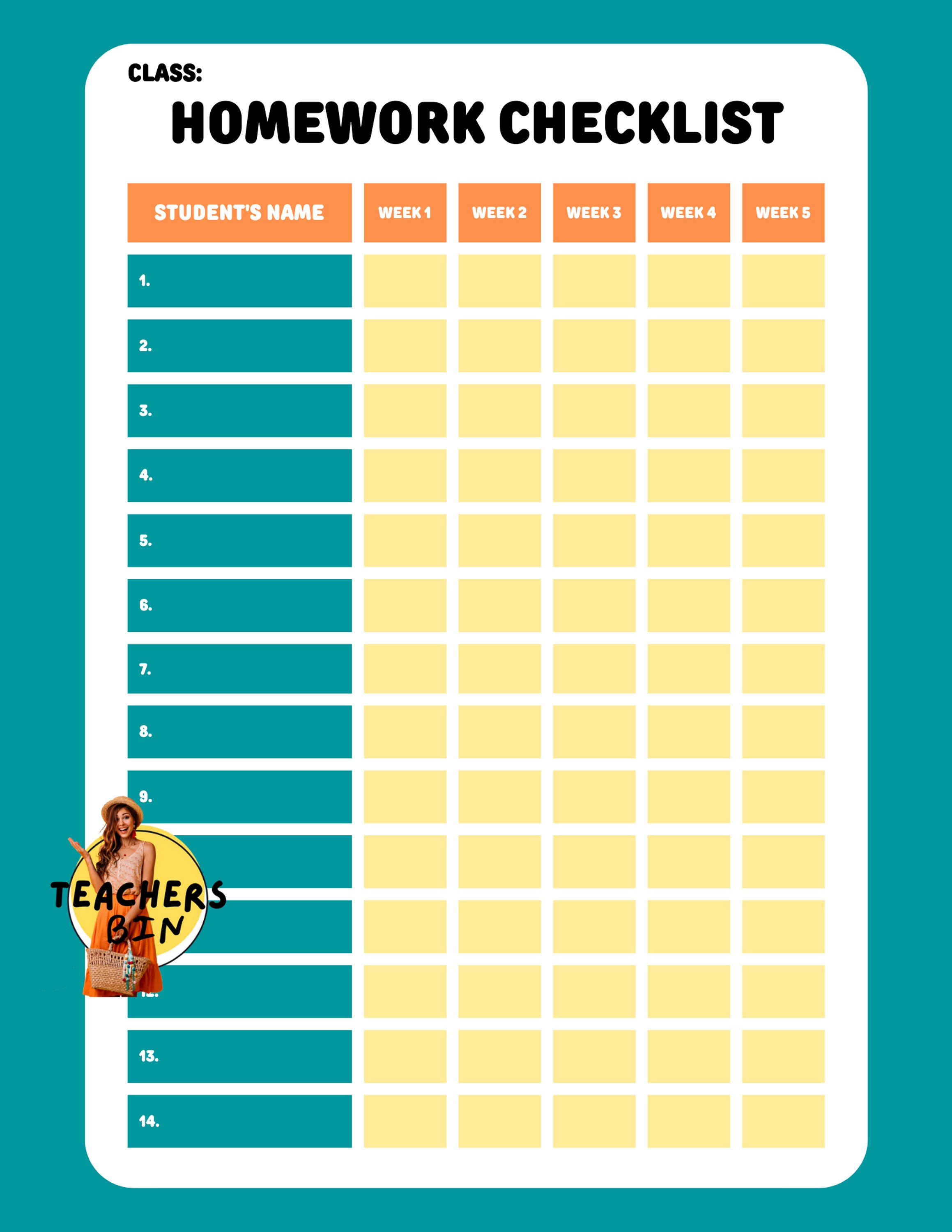 Editable 9 Pages Teacher's Planner Back to School Folder - Etsy