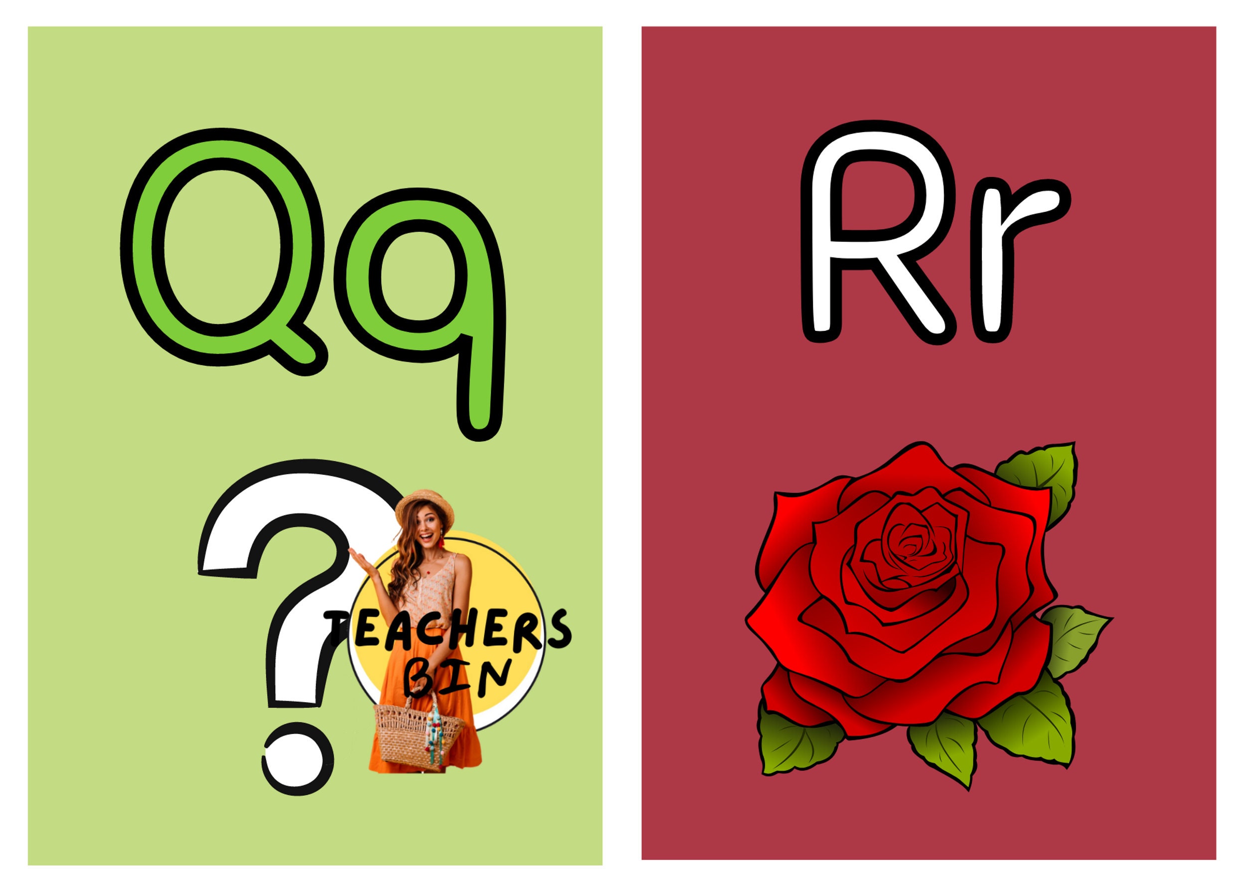 Editable 9 Pages Alphabet Flashcards Kindergarden for Word - Etsy