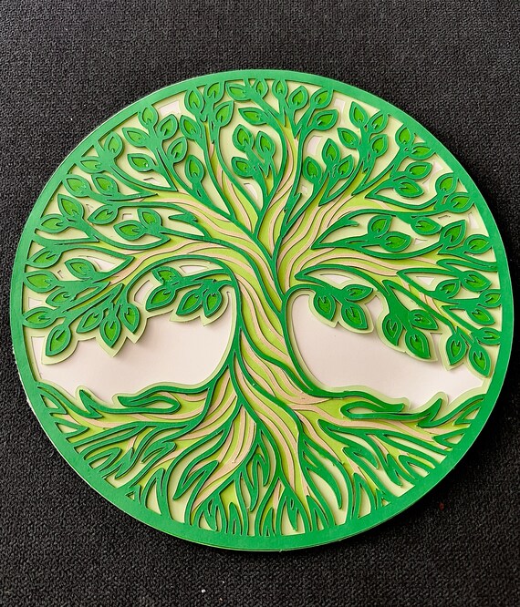 Tree of Life Shadow Box Insert - Etsy