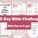 30 Day Bible Challenge, 30 Day Tracker, Bible Reading Plan, Prayer ...