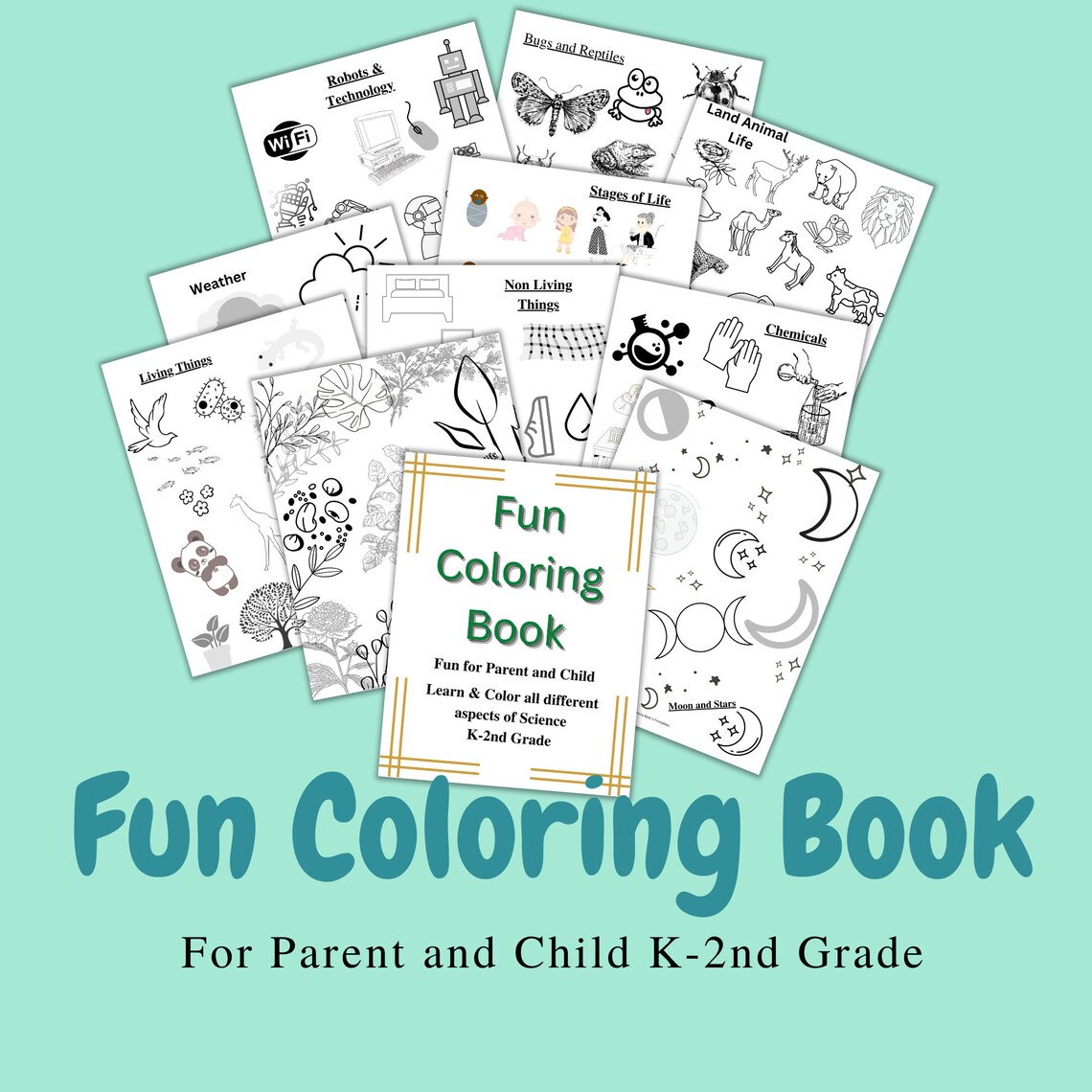 Coloring Book, Coloring Pages for Kids, Science Coloring Pages for Kids ...