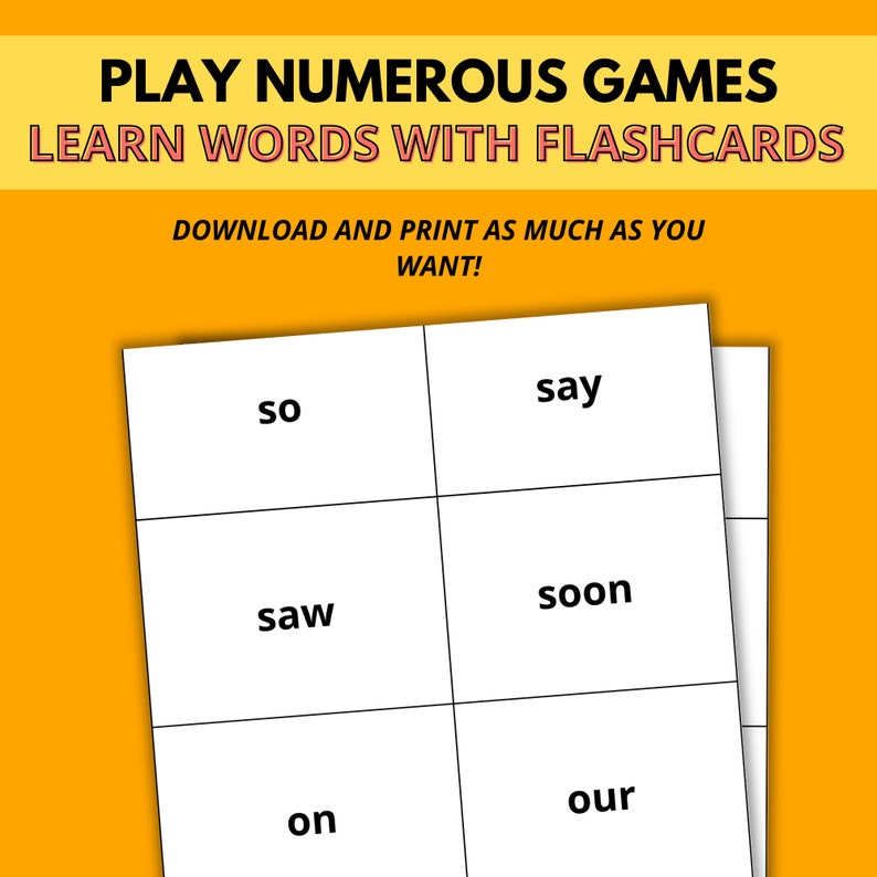 Prek-kindergarten Flash Cards, 104 High Frequency Words, Sight Words ...