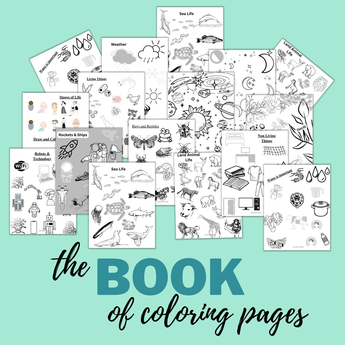 Coloring Book, Coloring Pages for Kids, Science Coloring Pages for Kids ...