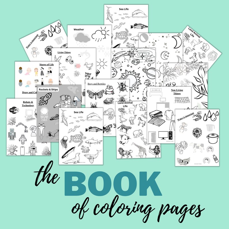Coloring Book, Coloring Pages for Kids, Science Coloring Pages for Kids ...