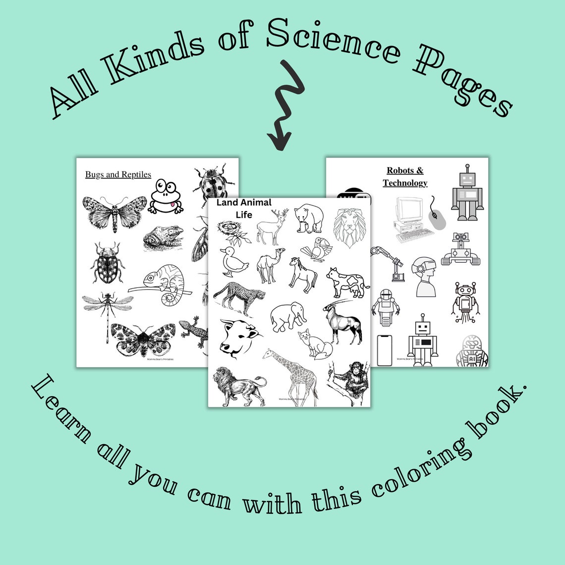 Coloring Book, Coloring Pages for Kids, Science Coloring Pages for Kids ...