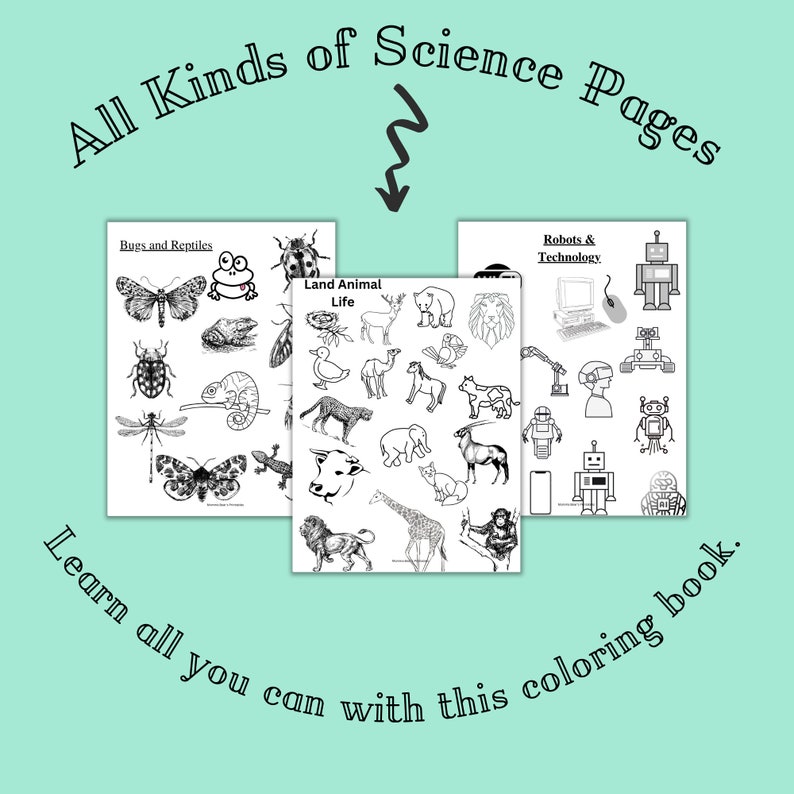 Coloring Book, Coloring Pages for Kids, Science Coloring Pages for Kids ...