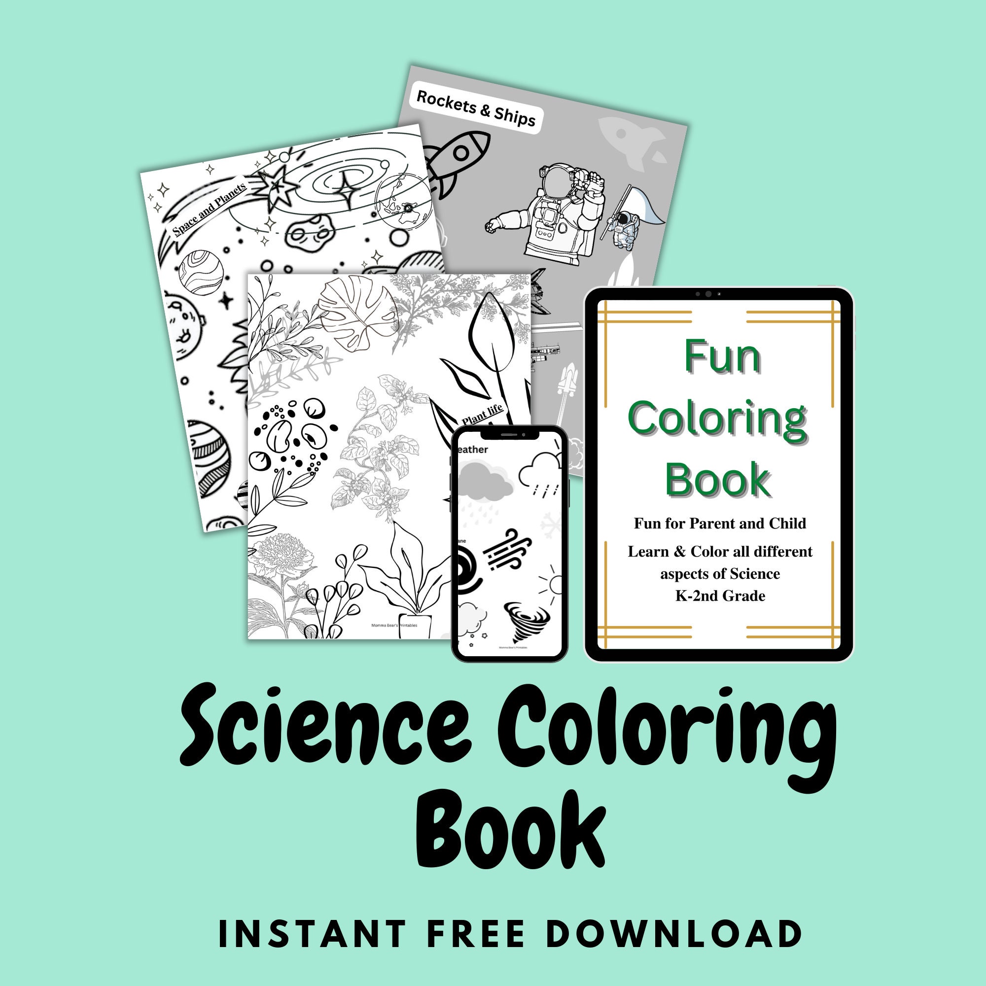 Coloring Book, Coloring Pages for Kids, Science Coloring Pages for Kids ...