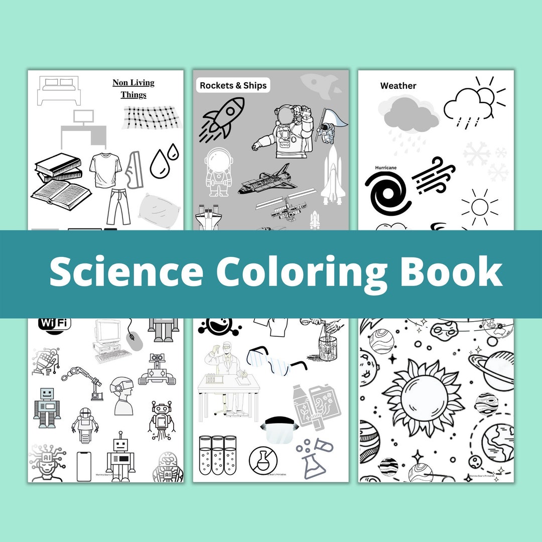 Coloring Book, Coloring Pages for Kids, Science Coloring Pages for Kids ...