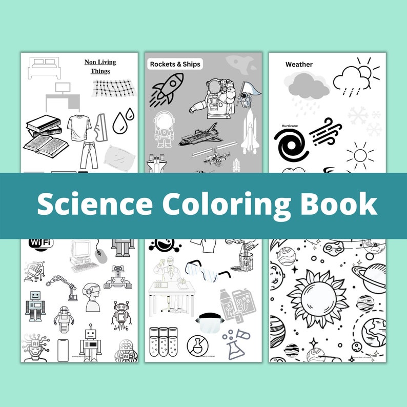 Coloring Book, Coloring Pages for Kids, Science Coloring Pages for Kids ...