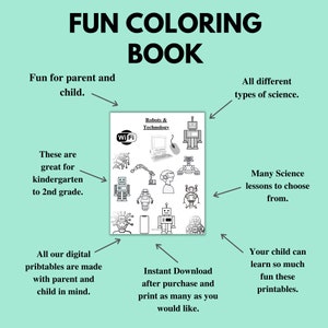 Coloring Book, Coloring Pages for Kids, Science Coloring Pages for Kids ...