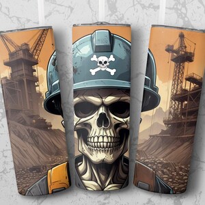 Mining Tumbler Wrap Sublimation PNG, Vehicles Trucks Tractor Drill ...