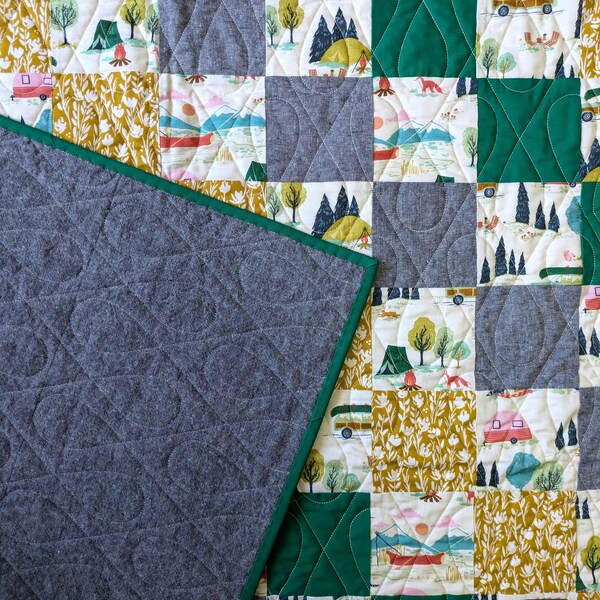 Camping Quilt Pattern - Etsy