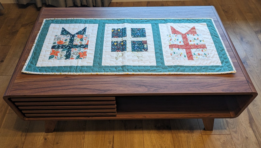 Handmade Quilted Christmas Table Runner: Rifle Paper Co. Holiday ...