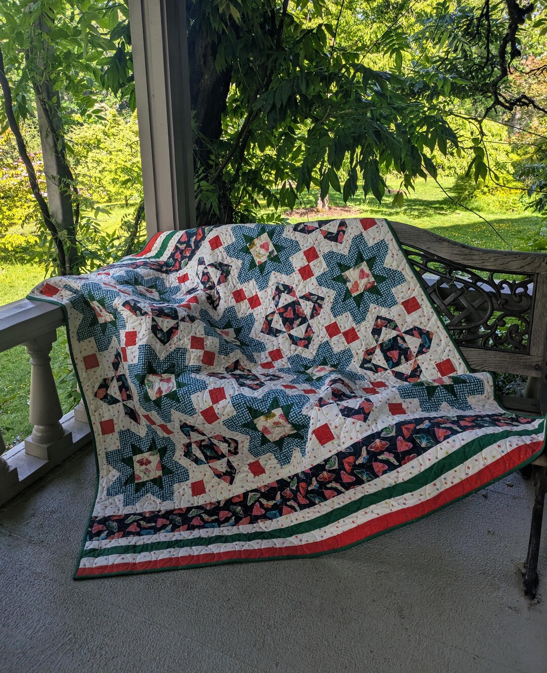 Handmade Ruby Star Society Quilt: Scatter Sunshine Throw Blanket - Etsy
