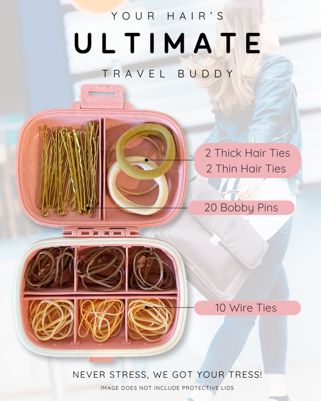 Pre-filled Portable Hair Accessory Case - Blonde - Etsy