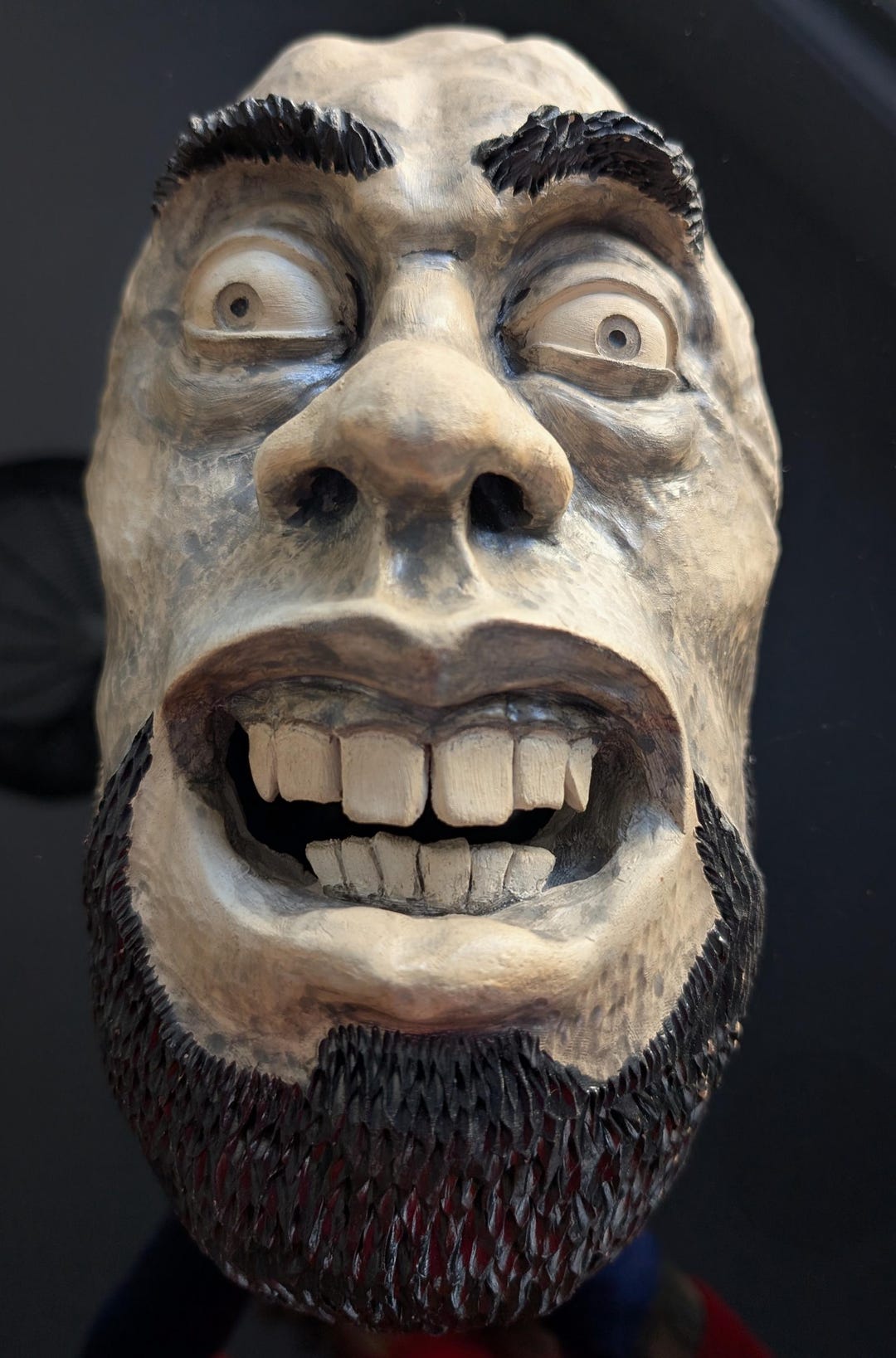 Vintage 3D Man Face Sculpture - Etsy