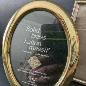 Vintage Brass Metal Photo Frame Set - Etsy