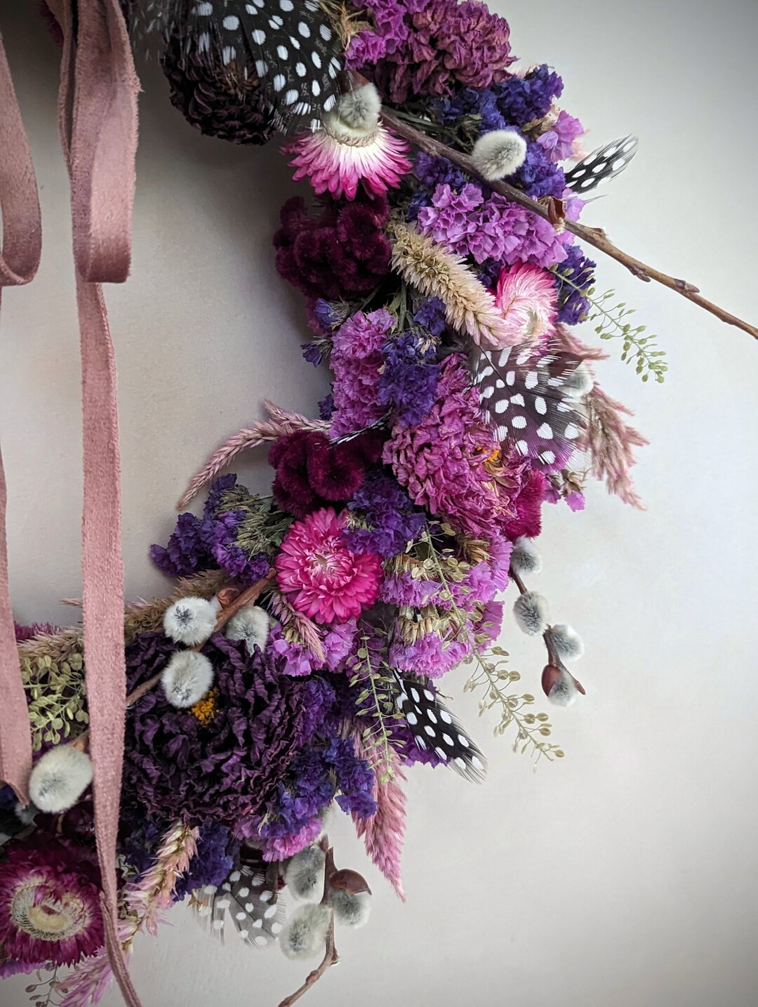 The Polly Hand-tied Everlasting Wreath - Etsy