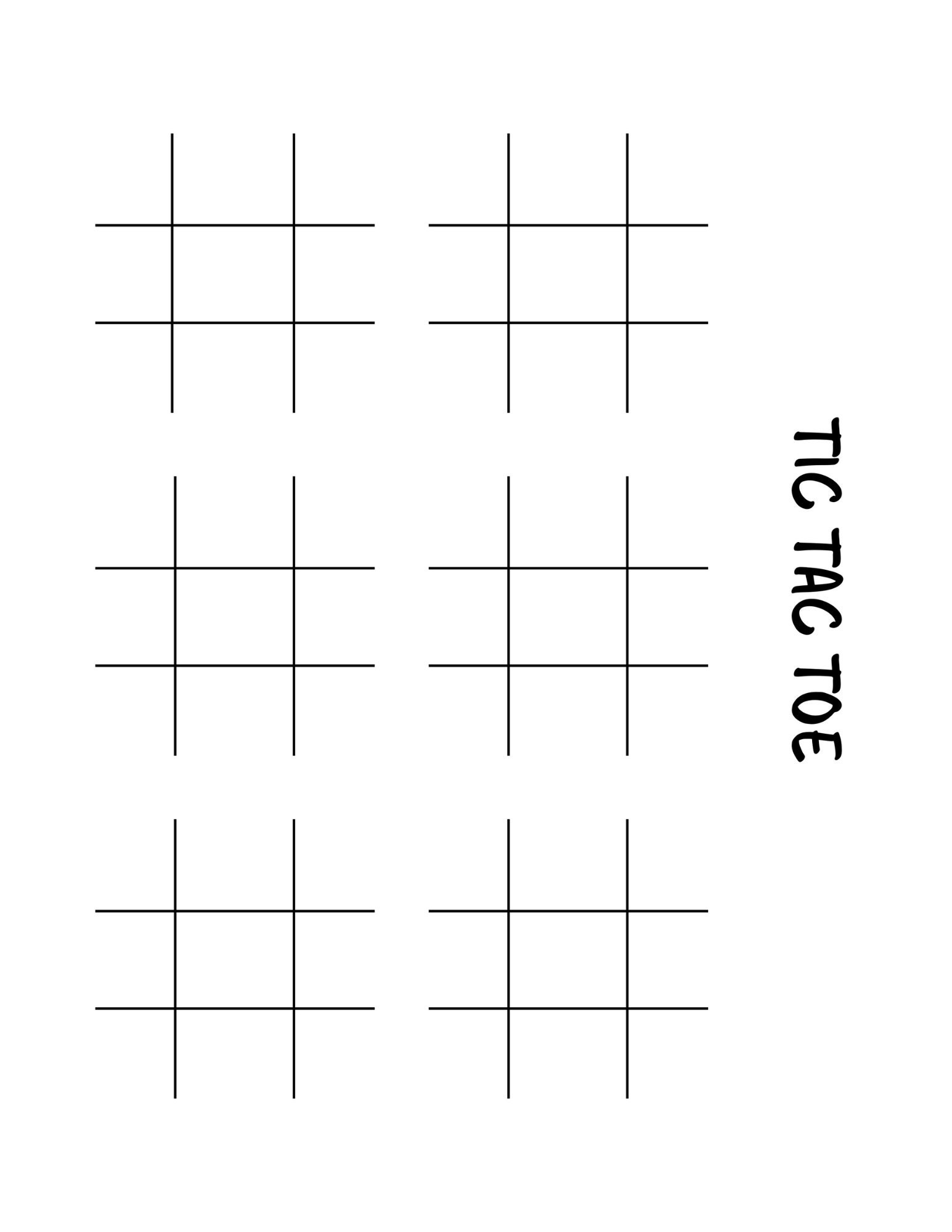 TIC TAC TOE Printable, Print, Digital Download, Game - Etsy