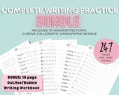 COMPLETE Handwriting Practice Bundle Digital Download - Etsy