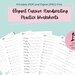 Cursive Handwriting Practice Bundle Digital Download, Printable Cursive ...