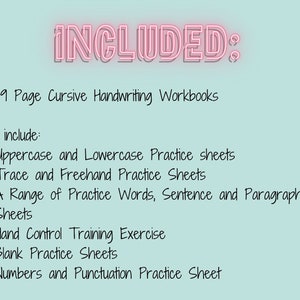 Cursive Handwriting Practice Bundle Digital Download, Printable Cursive ...