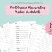 Cursive Handwriting Practice Bundle Digital Download, Printable Cursive ...