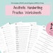 Handwriting Practice Worksheet Bundle Digital Download, Printable ...