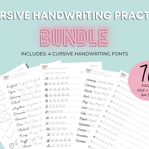 COMPLETE Handwriting Practice Bundle Digital Download - Etsy UK