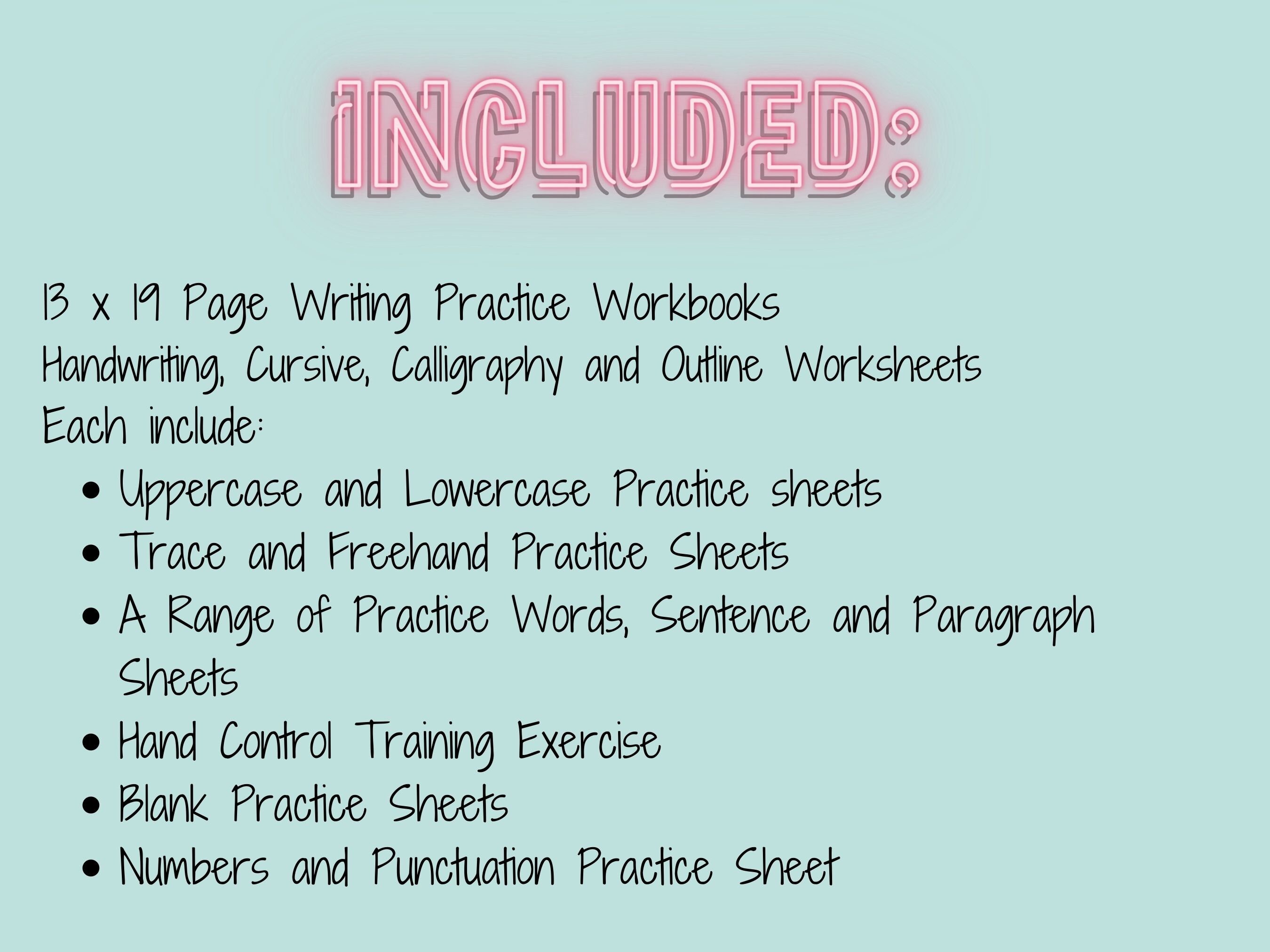 COMPLETE Handwriting Practice Bundle Digital Download, Handwriting ...