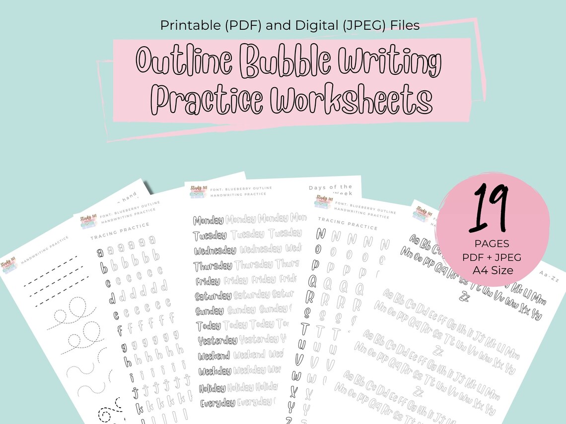 COMPLETE Handwriting Practice Bundle Digital Download, Handwriting ...