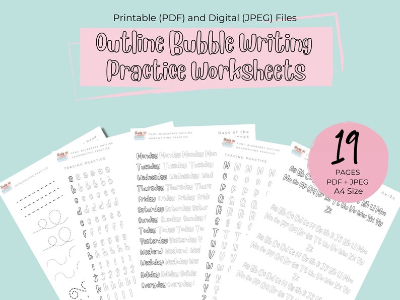 COMPLETE Handwriting Practice Bundle Digital Download, Handwriting ...