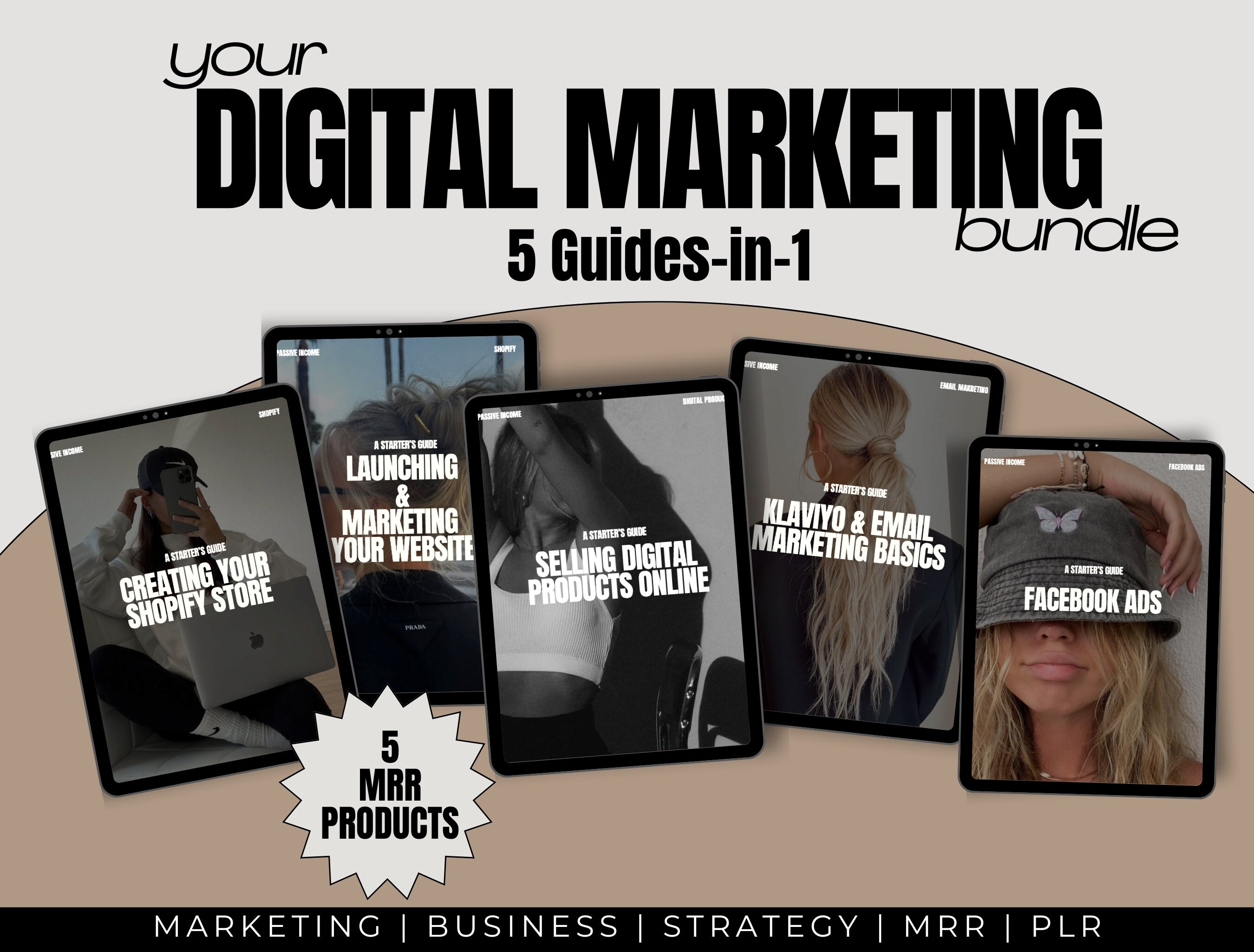 Digital Marketing Starter Guide, Faceless Marketing Bundle, Start a ...