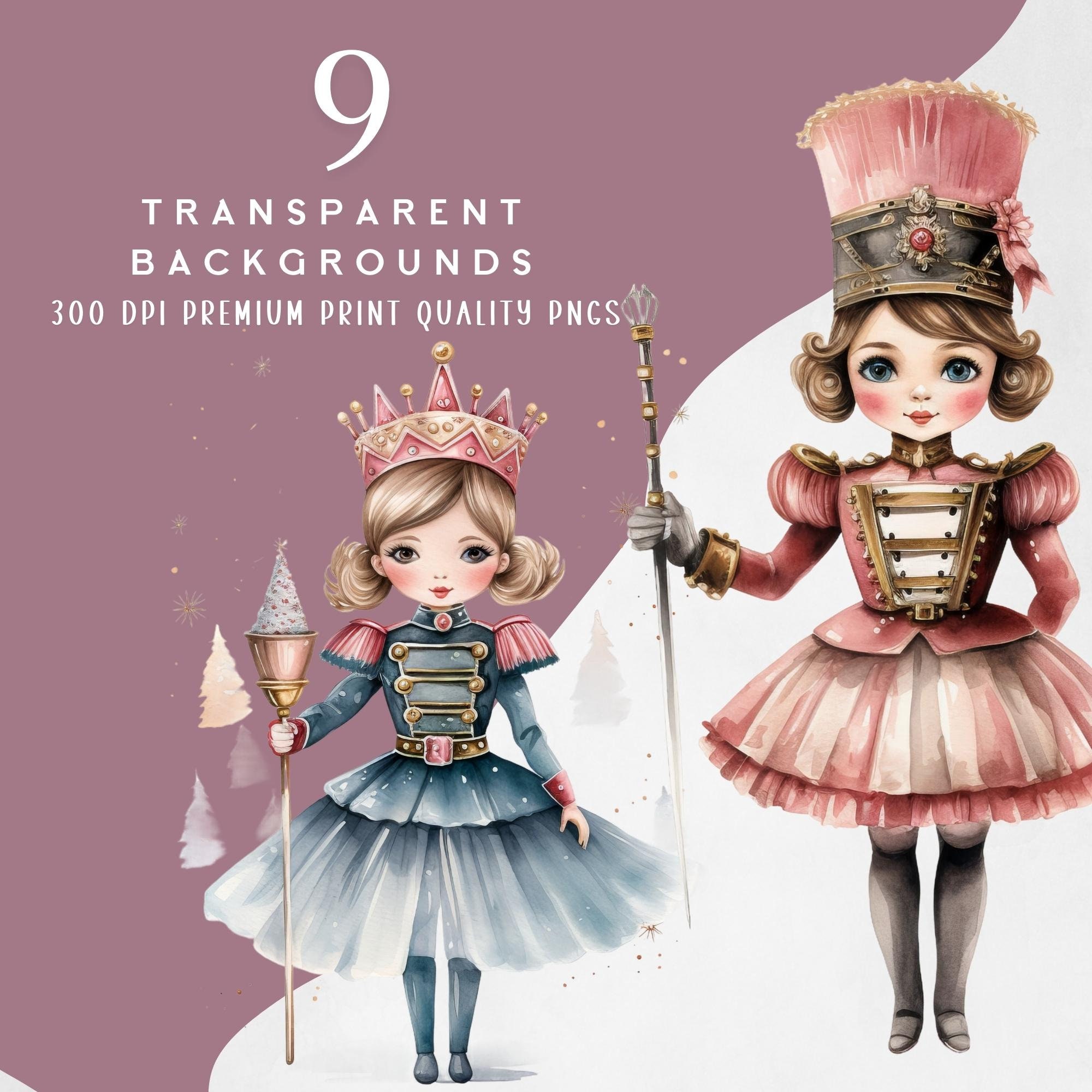 Nutcracker Clipart, Ballet, Christmas Princesses, Cute Xmas Clipart ...