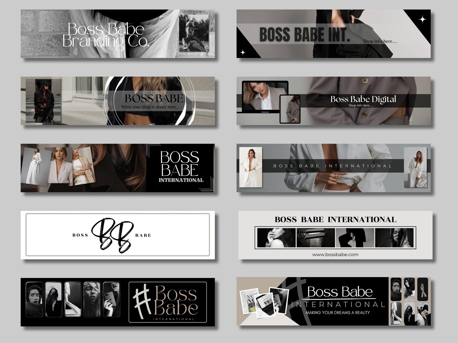 Etsy Banner & Branding Kit | Luxury Canva Banners and Website Graphics ...