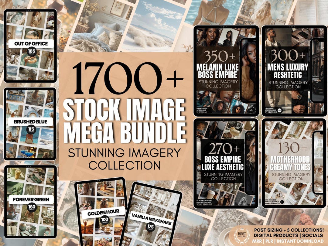Aesthetic Stock Imagery Bundle, Stock Images, Faceless Digital ...
