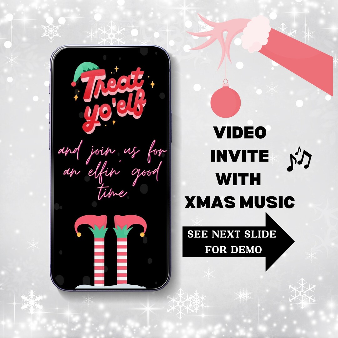Christmas Party Invitation, Elfed Up, Elf Invite, Adult Party Invite ...