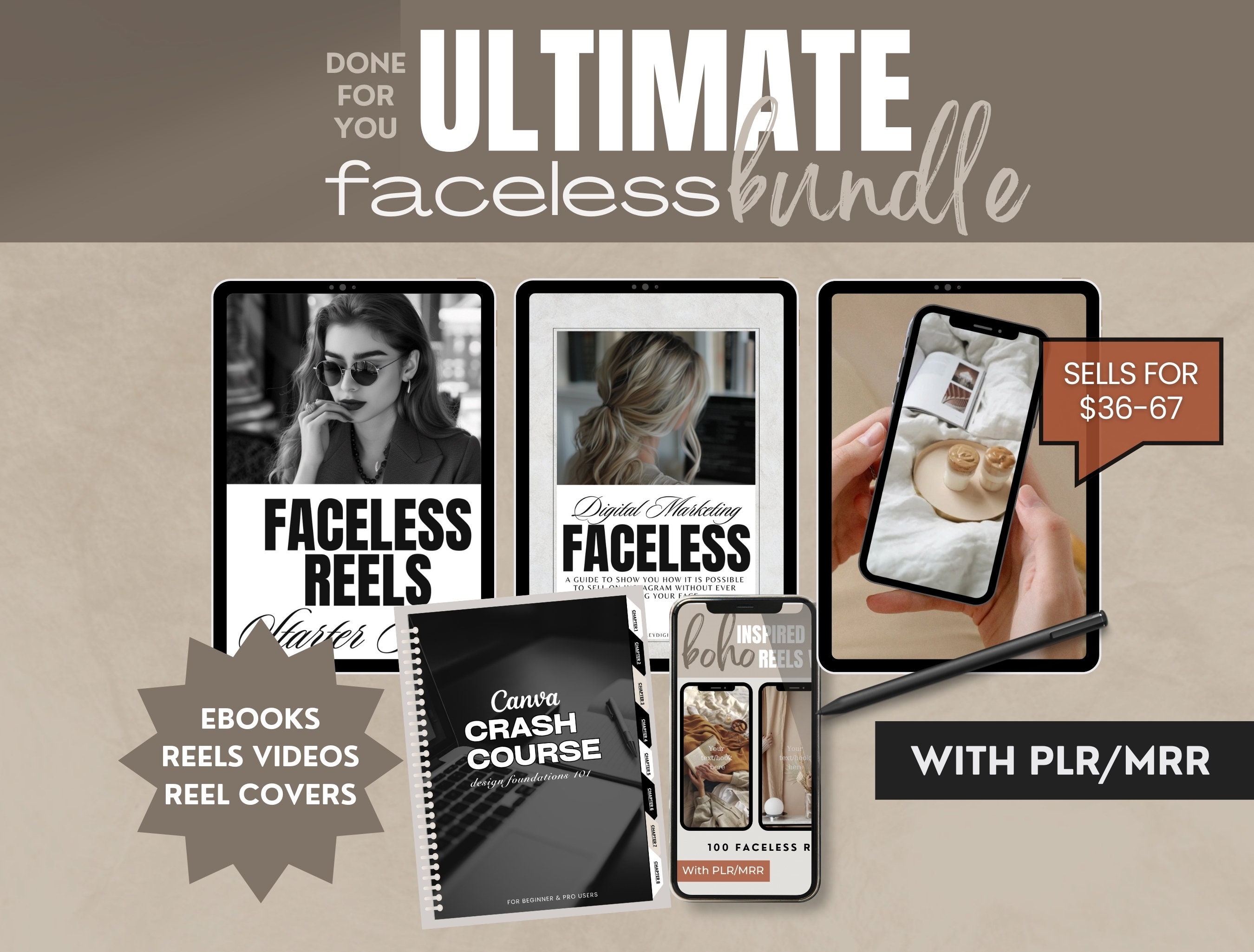 Ultimate Faceless Bundle, Story Templates, Done-for-you-marketing ...