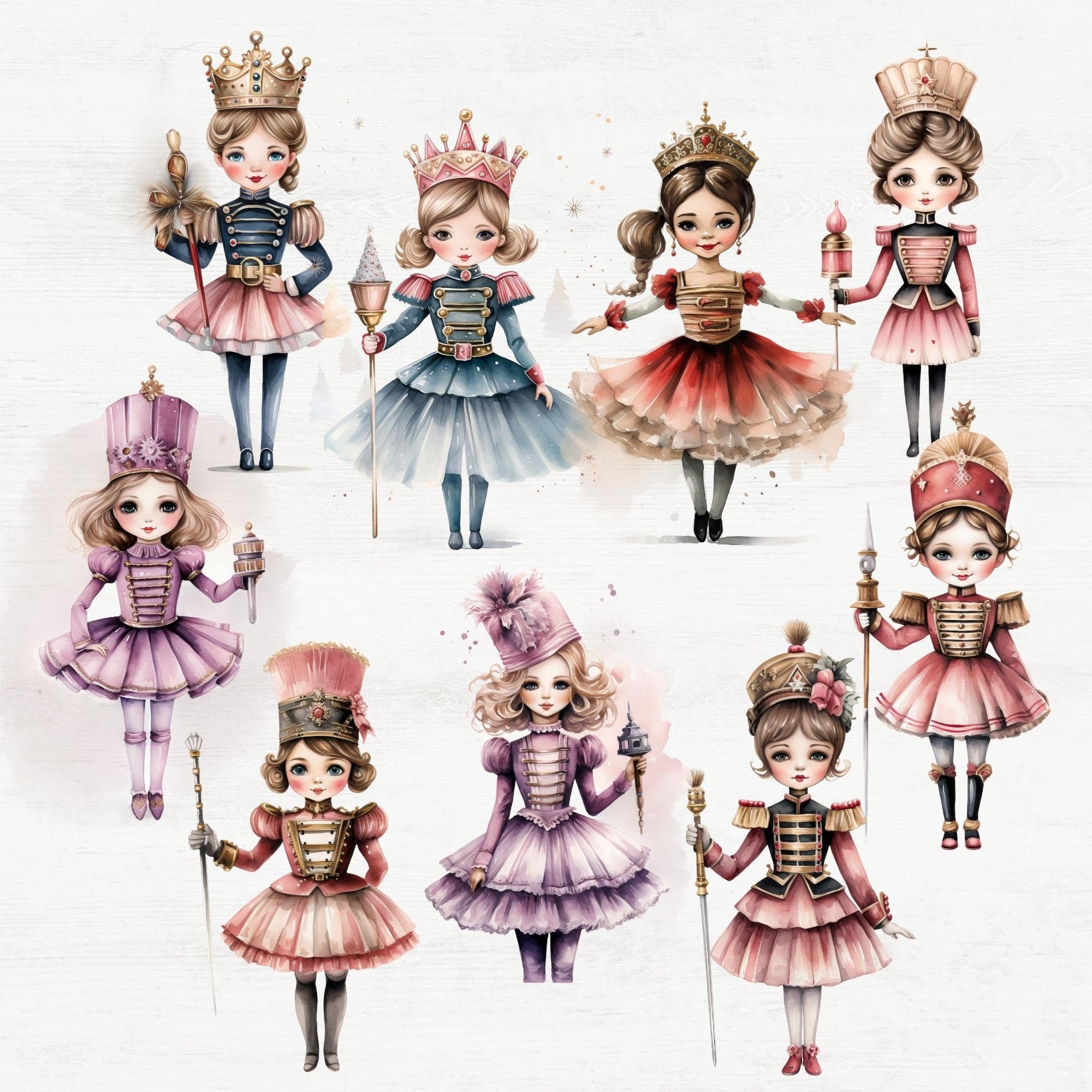 Nutcracker Clipart, Ballet, Christmas Princesses, Cute Xmas Clipart ...
