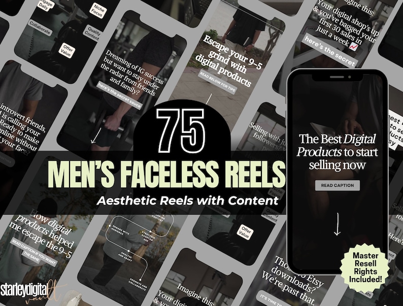 Mens Faceless Reels, 75 Aesthetic Dark Reels for Men - Social, Tiktoks ...