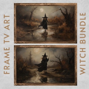 FRAME TV Art Set Bundle, Vintage Witchy Farmhouse Artwork, Muted ...