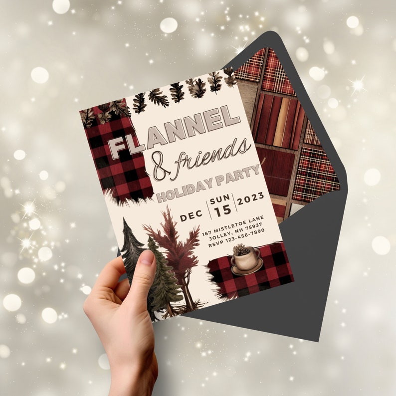 Flannel and Friends Invitation Evite Friends Party, Adult Flannel Party ...