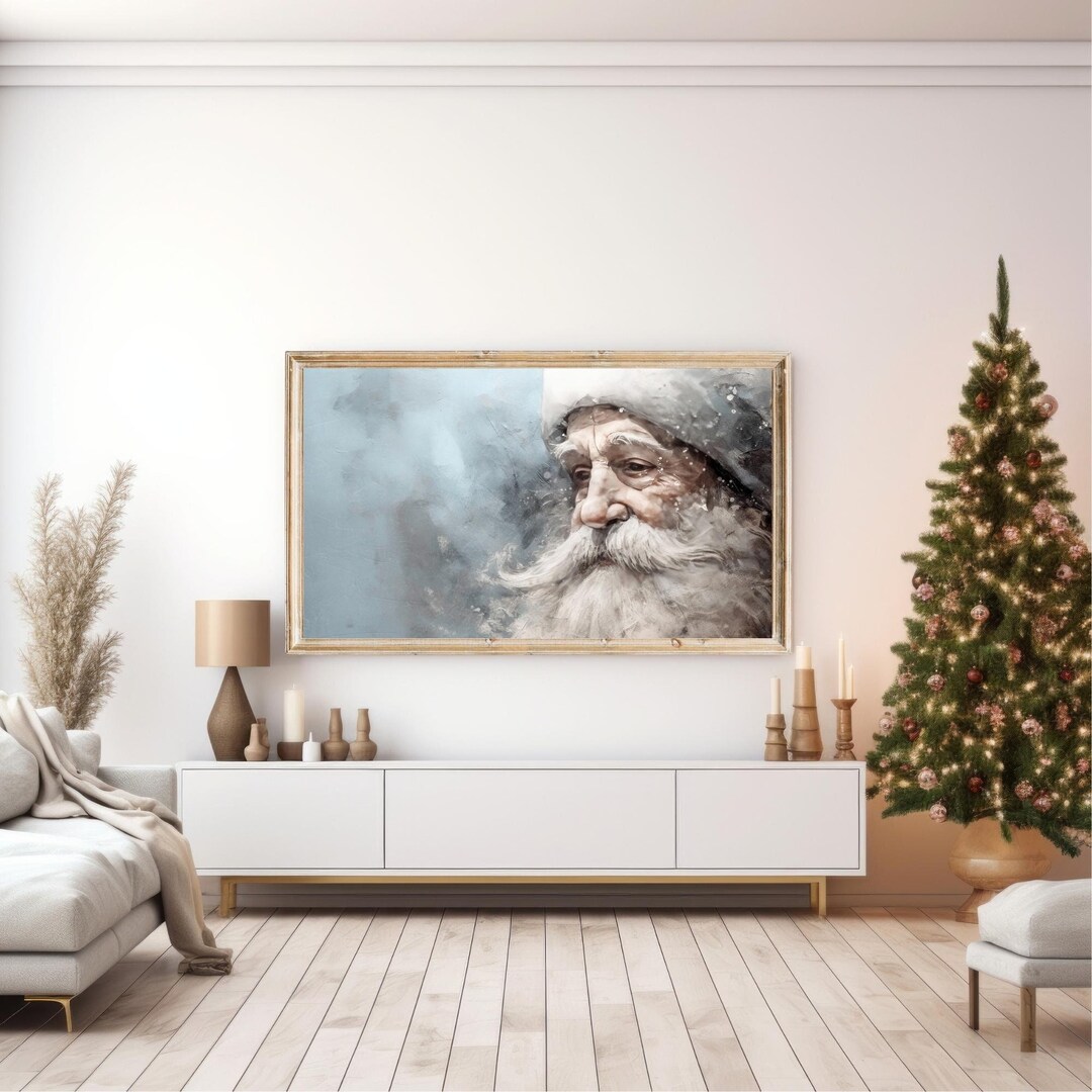 Samsung Frame Tv Art Christmas, Santa, Winter Wonderland, Snowy ...